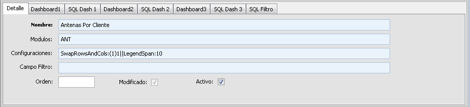 Mantenimiento de Dashboard - Brilo ERP Docs